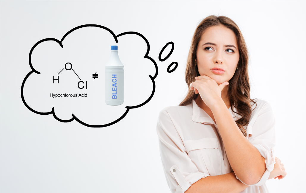 Don't Use Hypochlorous Acid (HOCl) On Your Face